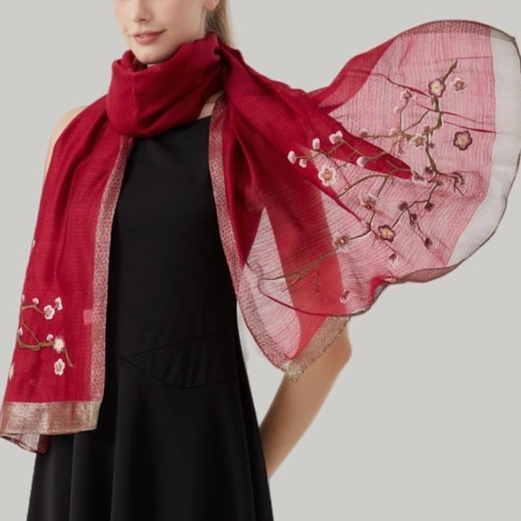 Wincess.Yu | Accessories | Nwt Mulberry Silk Scarf Long Large ...